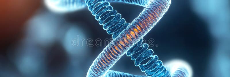 DNA Double Helix 3D Render Illustrating Gene Editing, Genetic ...