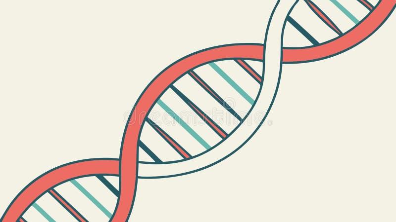 DNA Double Helix Genetic Code Science Icon Vector Design Generative AI ...