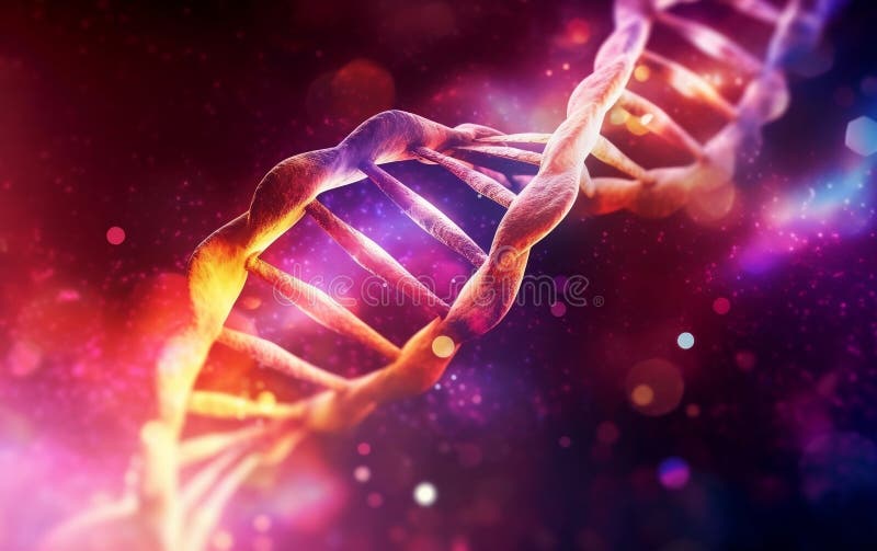 DNA Double Helix - Genetic Material and Gene Expression, Generative AI ...