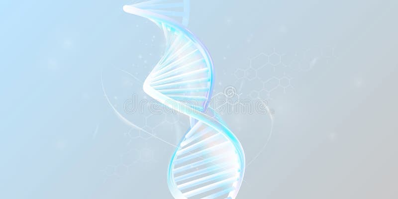 Abstract Model of Double Helix Structure of DNA. Stock Illustration ...