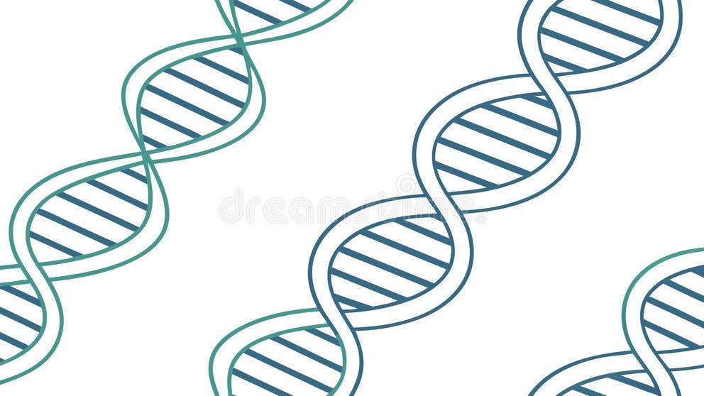 DNA Double Helix Science Seamless Pattern Vector, Vector Design ...
