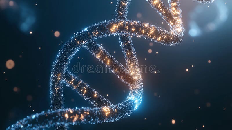 DNA Double Helix Strand, Showcasing the Complexity of Genetic Code ...