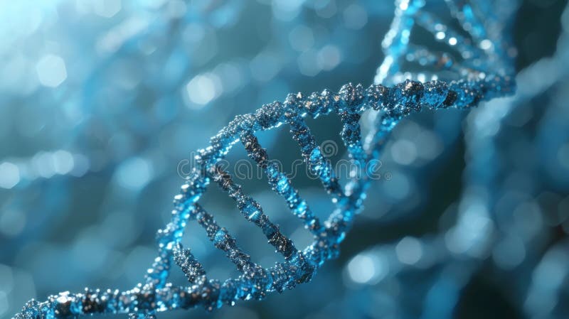 DNA Double Helix Strands Forming an Elegant, Abstract Pattern ...