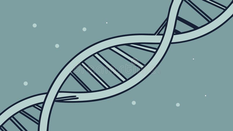 DNA Double Helix Structure, Biology Science and Genetic Code Vector ...
