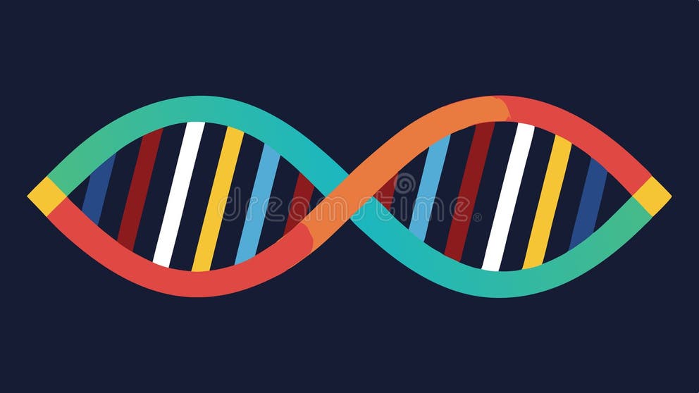DNA Double Helix a Stylized Representation of a DNA Double Helix with ...