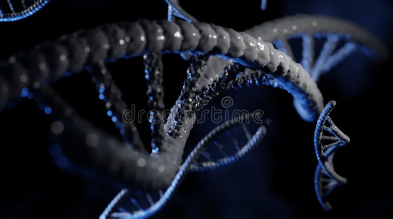 DNA Element Human Micro Structure Stock Illustration - Illustration of ...