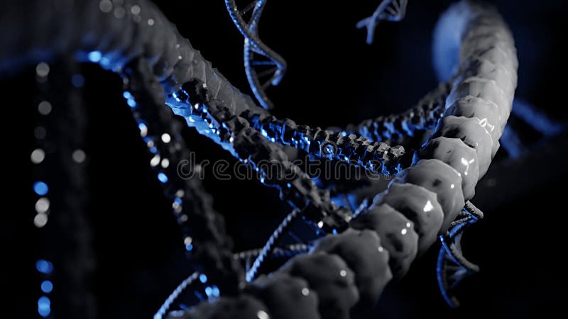 DNA Element Human Micro Structure Stock Illustration - Illustration of ...