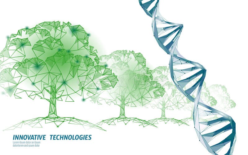 DNA Evolution Abstract Tree. Ecology Nature Gene Innovation Technology ...