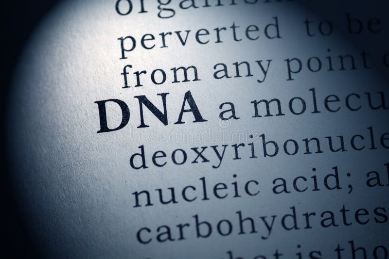 Definition of DNA stock image. Image of printing, information - 153522377