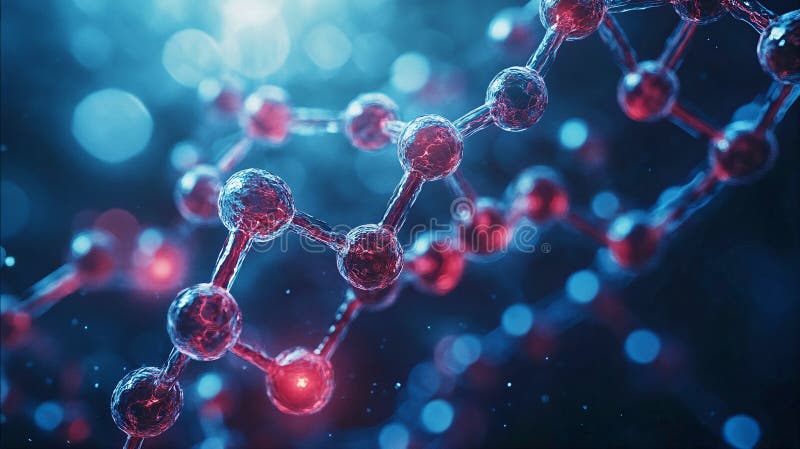 DNA Floating in the Cellular Environment Background. Generative AI ...