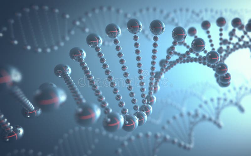 DNA Futuristic Concept stock illustration. Illustration of structure ...