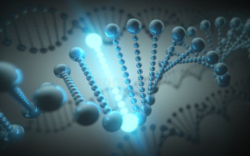 DNA Futuristic Concept stock illustration. Illustration of genes - 63230212