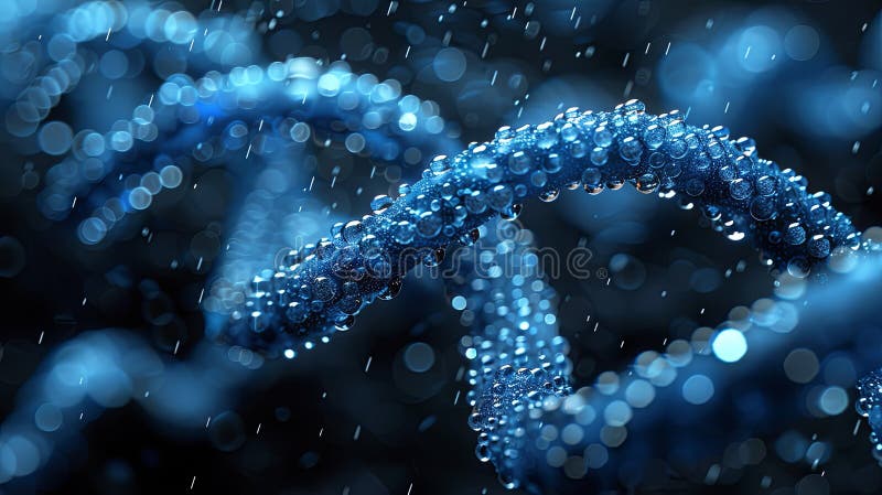 DNA Gene Helix Spiral 3D Loop, Chromosome Molecule Cell. DNA Molecule ...
