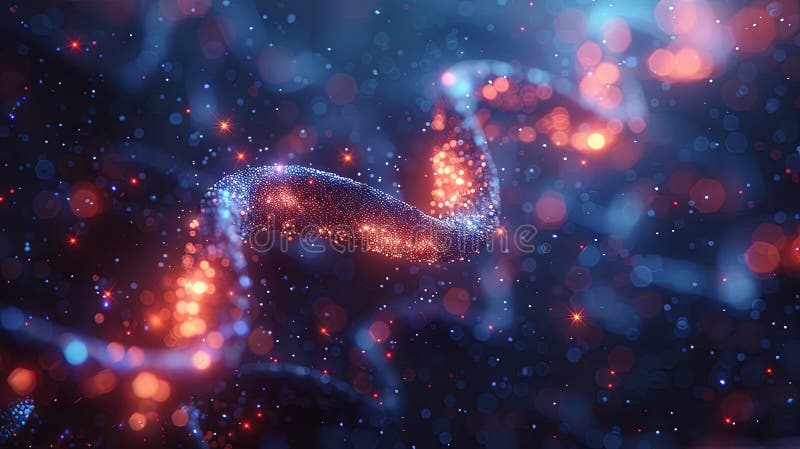 DNA Gene Helix Spiral 3D Loop, Chromosome Molecule Cell. DNA Molecule ...