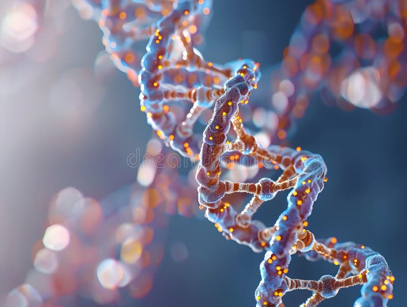 DNA Gene Helix Spiral Molecule Structure Stock Illustration ...