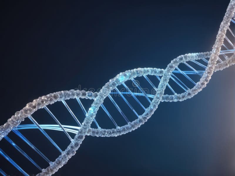 DNA Gene Helix Spiral Molecule Structure Stock Illustration ...