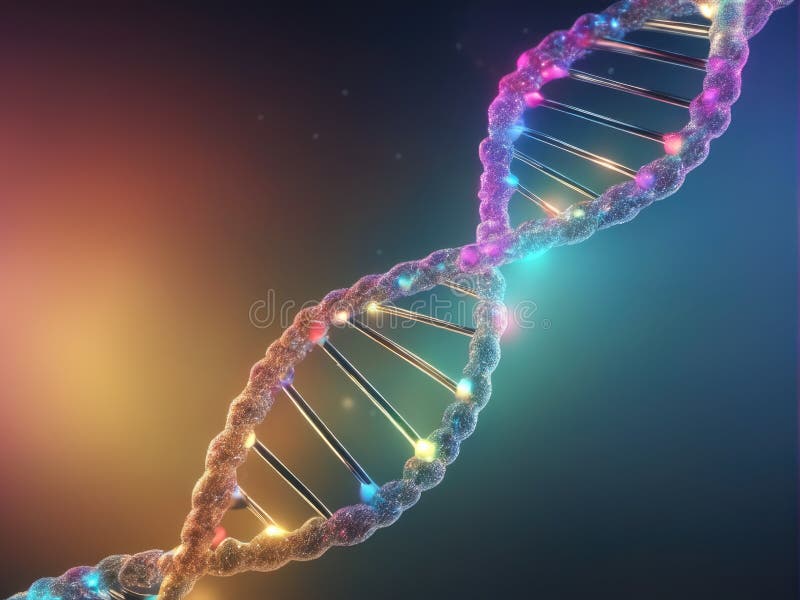 DNA Gene Helix Spiral Molecule Structure Stock Illustration ...