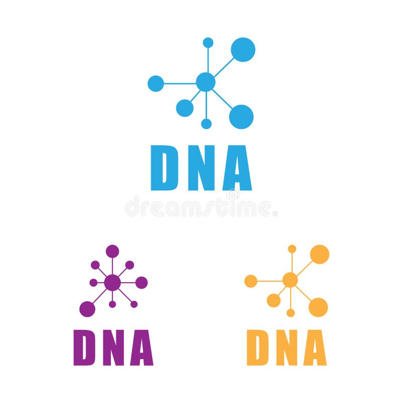 DNA Gene Logo Template Vector Symbol Illustration Stock Vector ...
