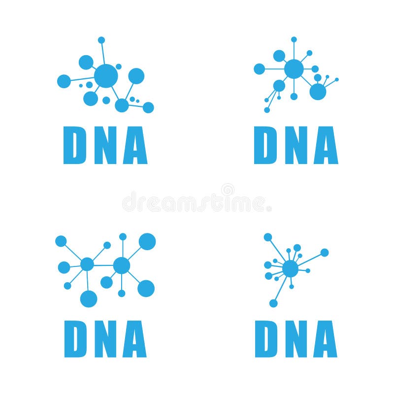 DNA Gene Logo Template Vector Symbol Illustration Stock Vector ...