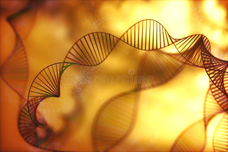 DNA Genetic Code Colorful stock illustration. Illustration of ...