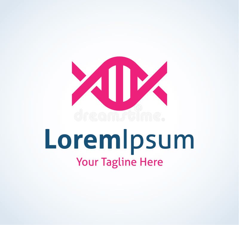 DNA Genetic Code Material Medical String Spiral Logo Icon Stock ...