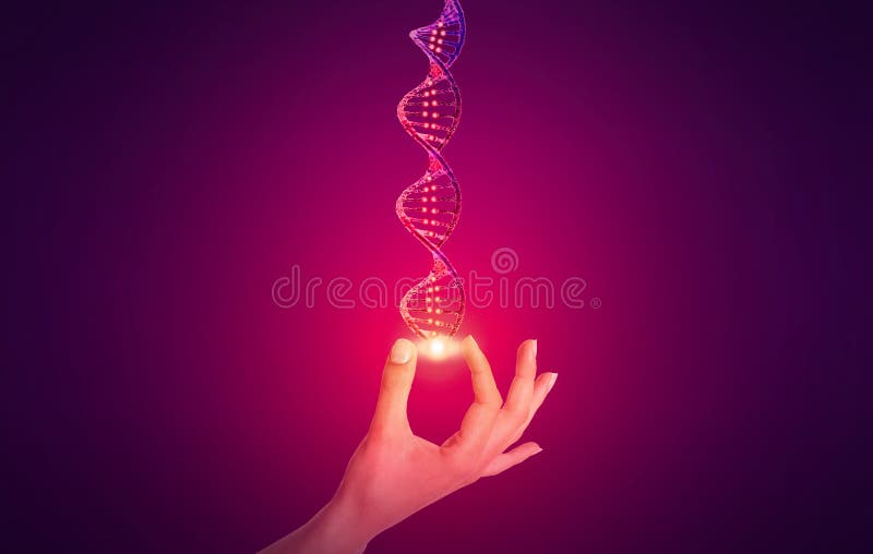 DNA - Genetic Decoding and Sequencing Concept Stock Illustration ...