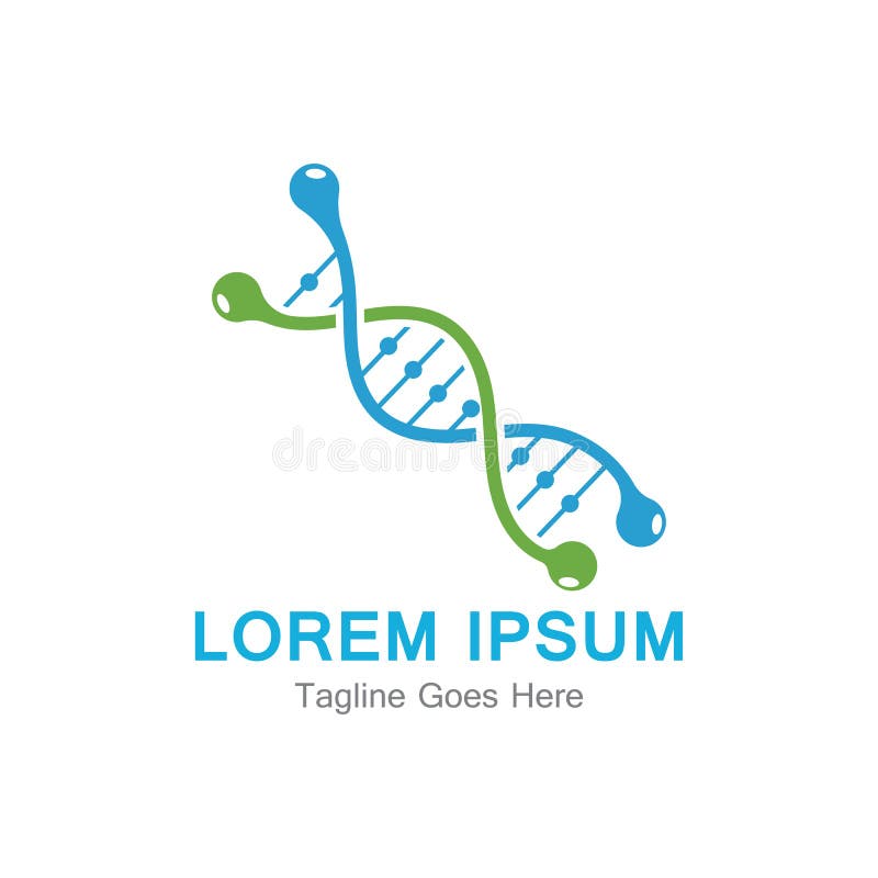 DNA Genetic Icon Design Template. Vector Illustration Stock ...
