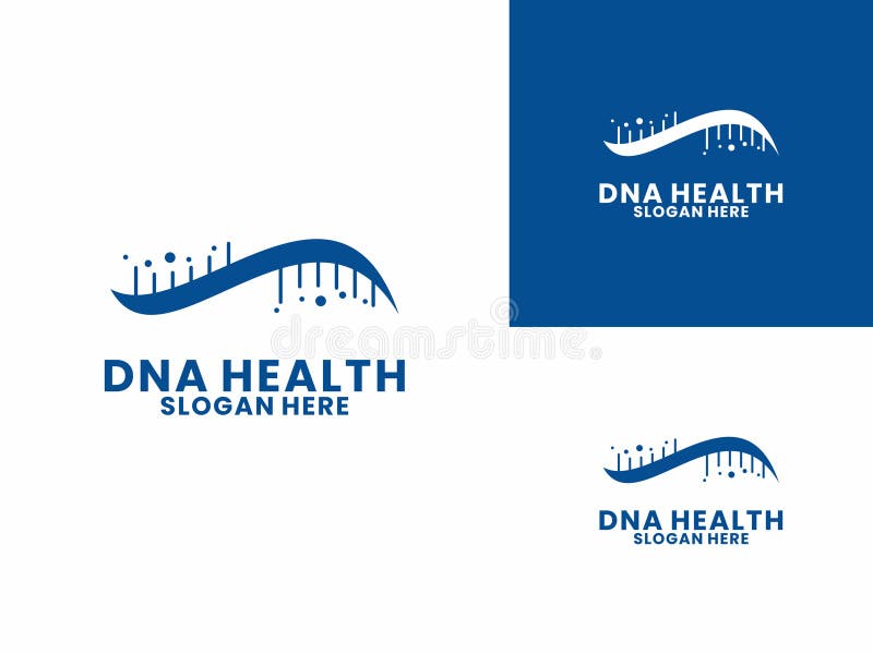 DNA Genetic Logo Design Template. Modern Health Genetic Logo Vector ...