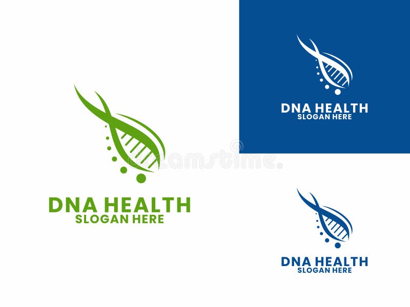 DNA Genetic Logo Design Template. DNA Logo Design Vector Stock ...
