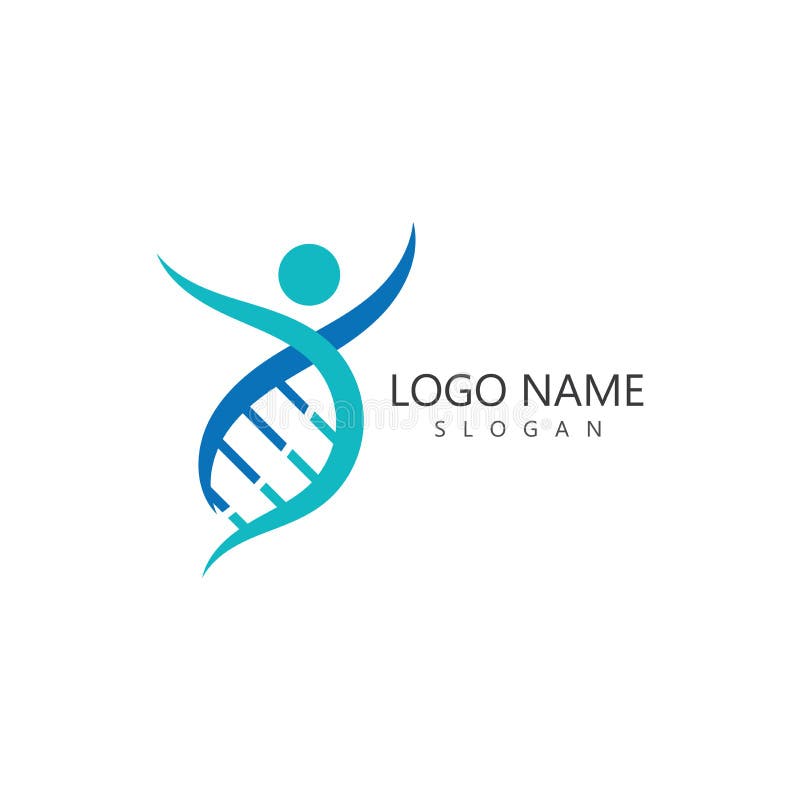 DNA Genetic Logo Icon Design Template Vector. Stock Vector ...