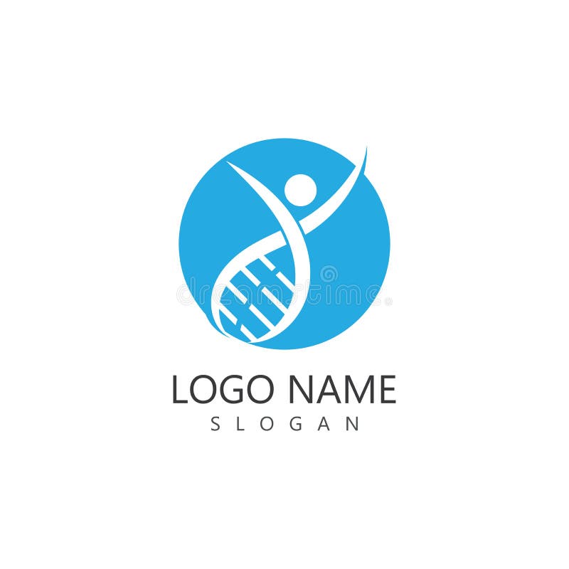 DNA Genetic Logo Icon Design Template Vector. Stock Vector ...