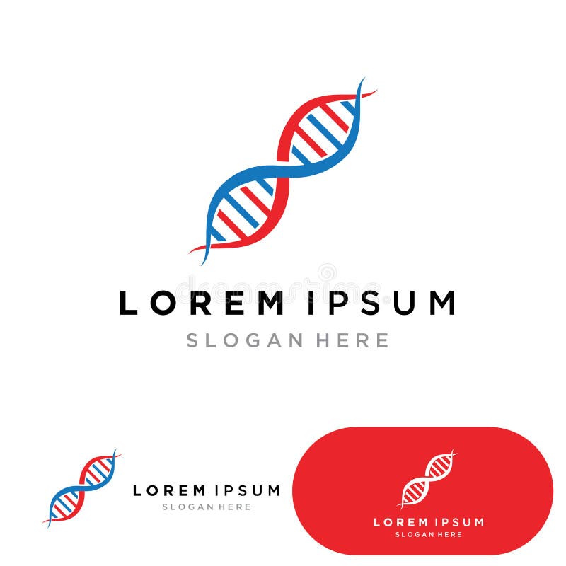 DNA Genetic Logo Icon Design Template Vector Stock Vector ...