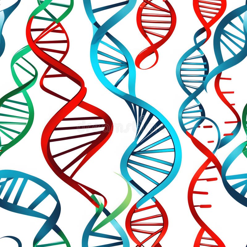 DNA of the Genetic Material, AI-Images Stock Illustration ...