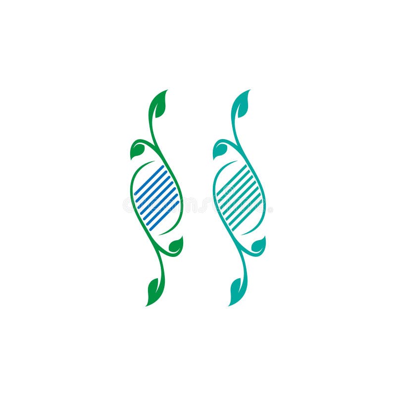 DNA Genetic Sign Logo Icon Design Vector Stock Vector - Illustration of ...