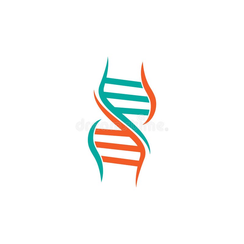 DNA Genetic Sign Logo Icon Design Vector Stock Vector - Illustration of ...