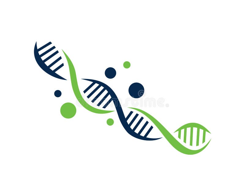DNA Genetics Logo Design Template Stock Vector - Illustration of spiral ...