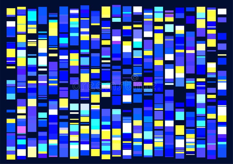 DNA Genomic Test, Genome Map Stock Vector - Illustration of rescriction ...