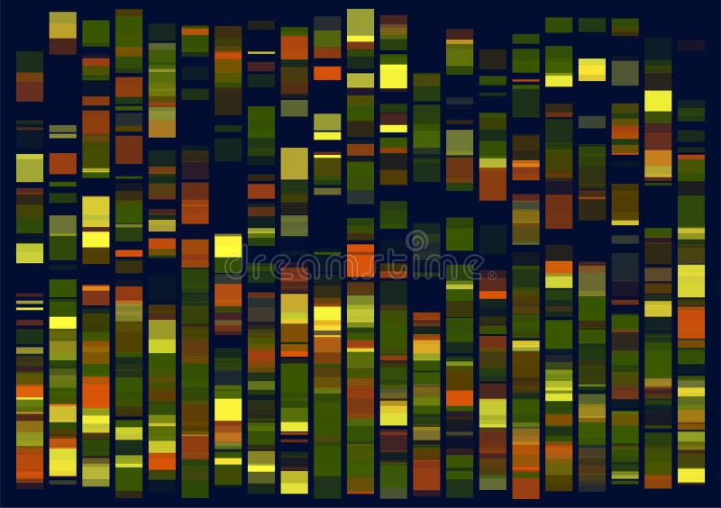 DNA Genomic Test, Genome Map Stock Vector - Illustration of analytics ...