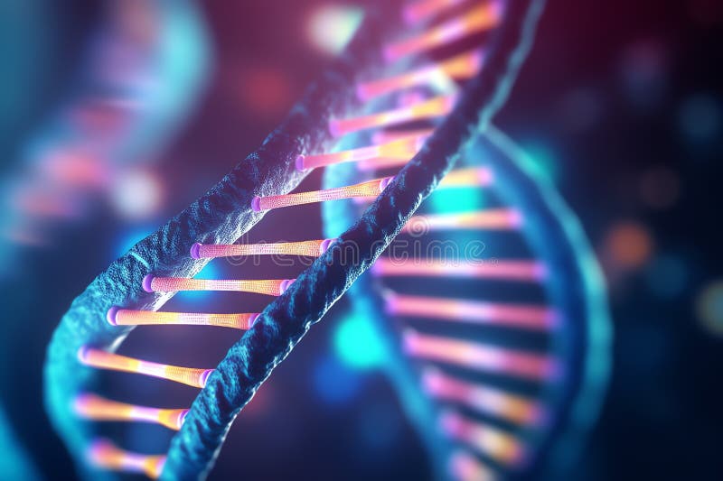 DNA health care background stock illustration. Illustration of ...