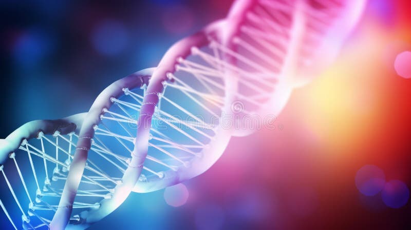 Dna Helix Abstract Background with a Dynamic Pattern Stock Illustration ...