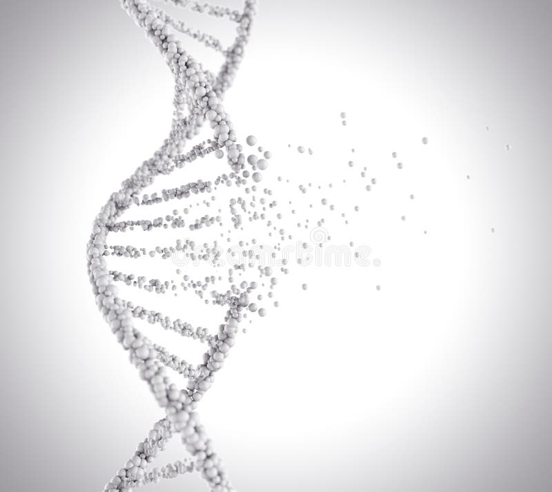 DNA helix break stock illustration. Illustration of cancer - 101070312