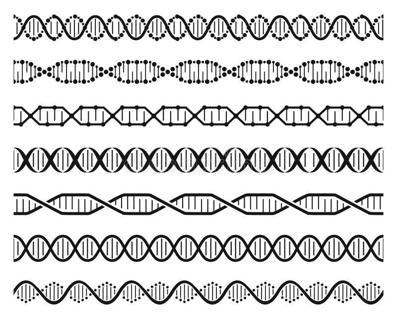 Human DNA and Genetic Logo Design. Stock Vector - Illustration of ...