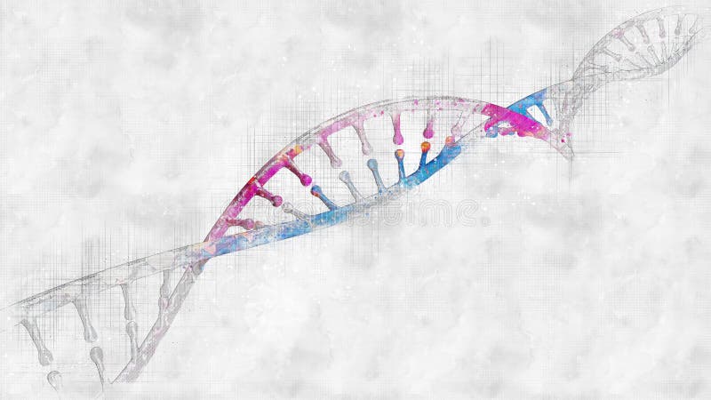 Dna Helix, Computer Analysis and Testing. Genetic Instructions Used for ...