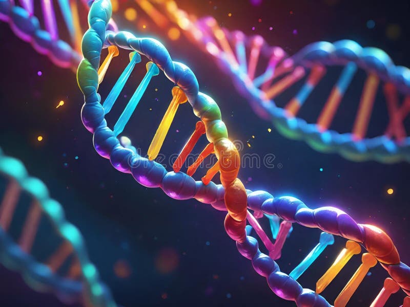Dna Helix, Computer Illustration Stock Illustration - Illustration of ...