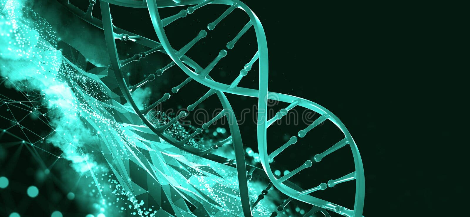 Mutations Under Microscope. Decoding Genome Stock Illustration ...