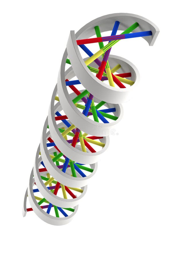 Dna Helix stock illustration. Illustration of gene, realistic - 54758442