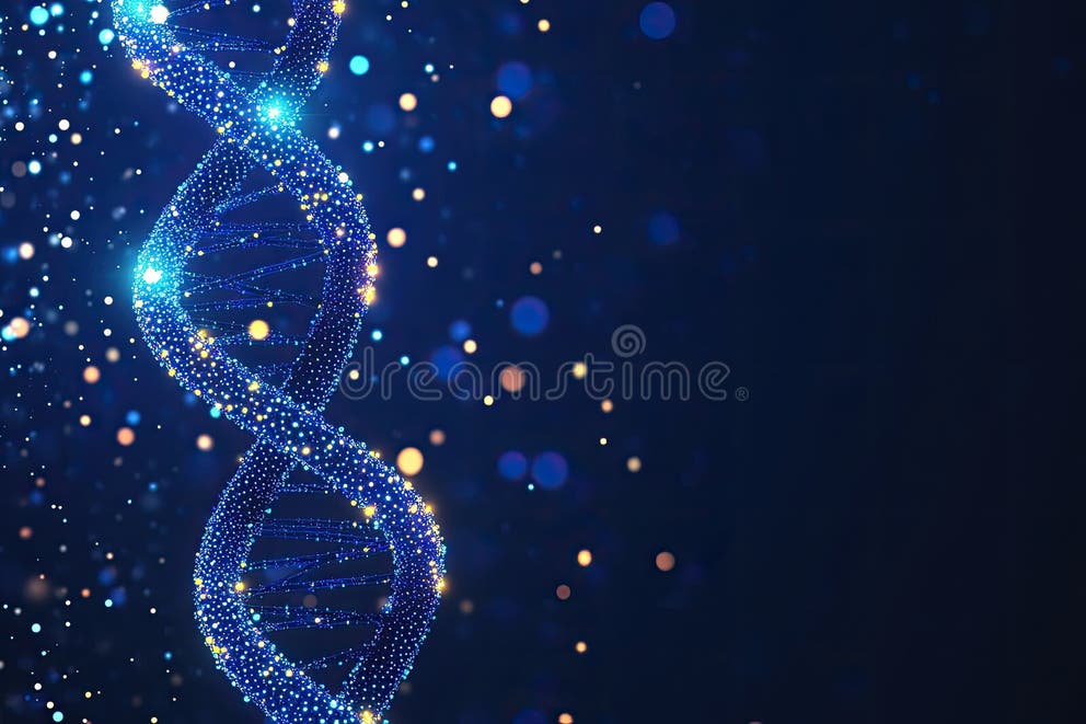 Glowing DNA Helix stock illustration. Illustration of graphic - 384536208