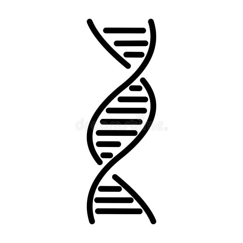 DNA Helix Icon stock vector. Illustration of graphic - 172197822