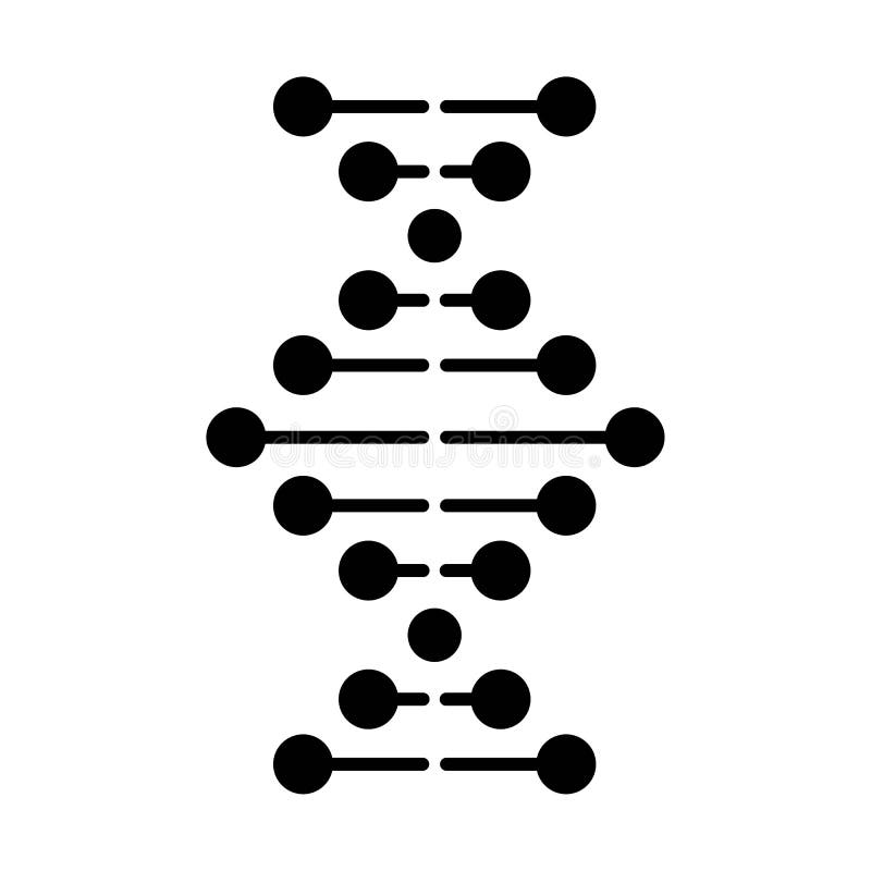 DNA Helix Icon stock vector. Illustration of graphic - 172197822