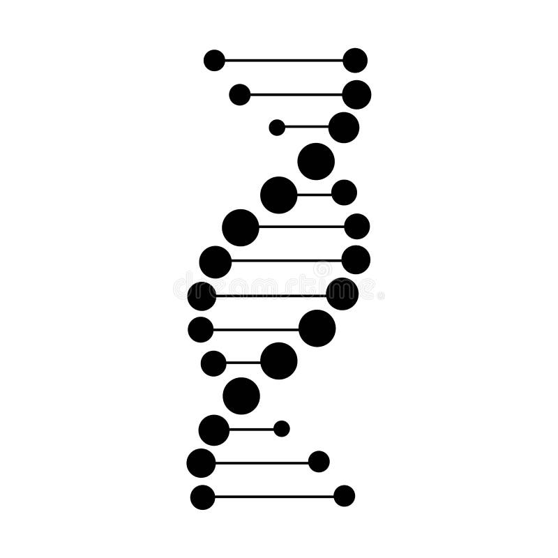 DNA Helix Icon stock vector. Illustration of graphic - 172197822